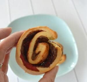 Nutella and Raspberry Scrolls - Create Bake Make