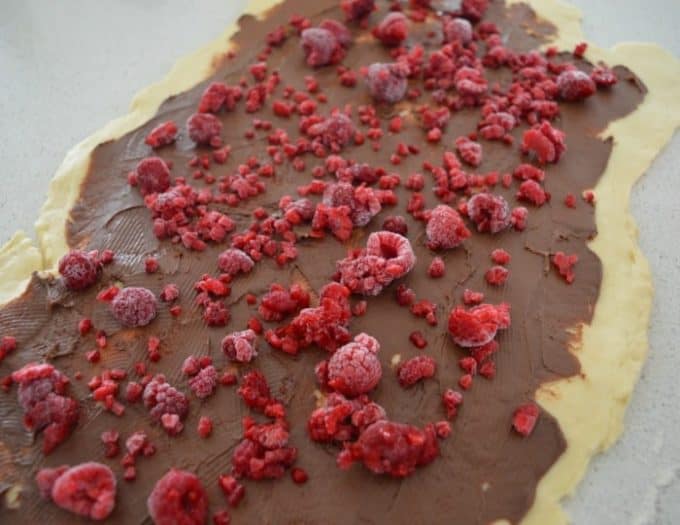 Nutella and Raspberry Scrolls - Create Bake Make