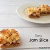 Simple Jam and Coconut Slice - Create Bake Make