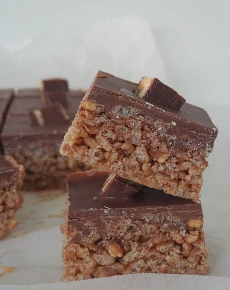No Bake Snickers Slice Recipe - Create Bake Make