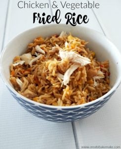 Chicken and Vegetable Fried Rice - Create Bake Make