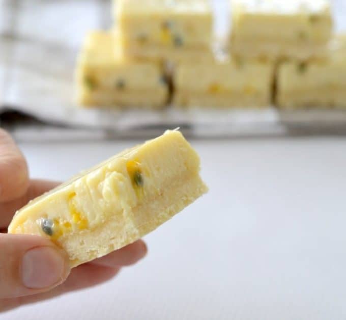 Easy Passionfruit Slice Recipe - Create Bake Make