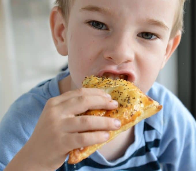 Spinach and Three Cheese Triangles - Create Bake Make