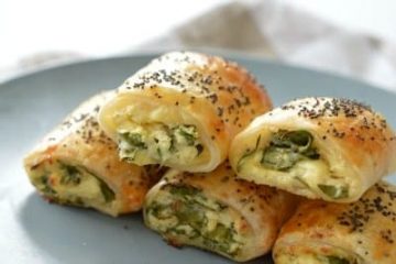 Spinach and Three Cheese Rolls - Create Bake Make