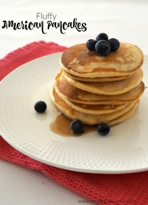 Easy Fluffy American Pancakes - Create Bake Make