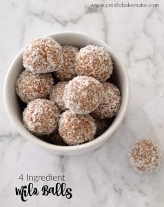Milo Balls | Easy 4 Ingredient Snack Recipe - Create Bake Make