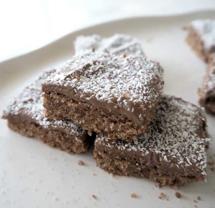 Thermomix Chocolate Coconut Slice Recipe - Create Bake Make