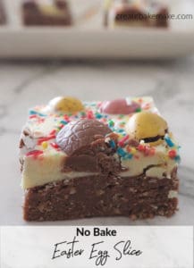 No Bake Easter Egg Slice - Create Bake Make