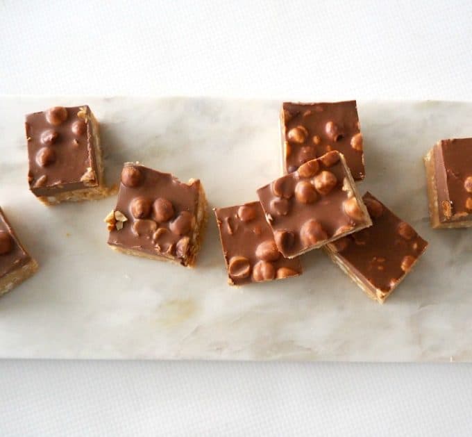 Milk Chocolate and Hazelnut Slice - Create Bake Make