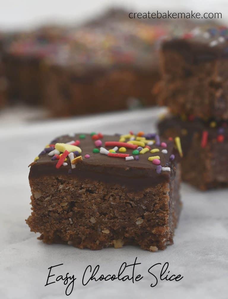 Easy Chocolate Slice - Create Bake Make