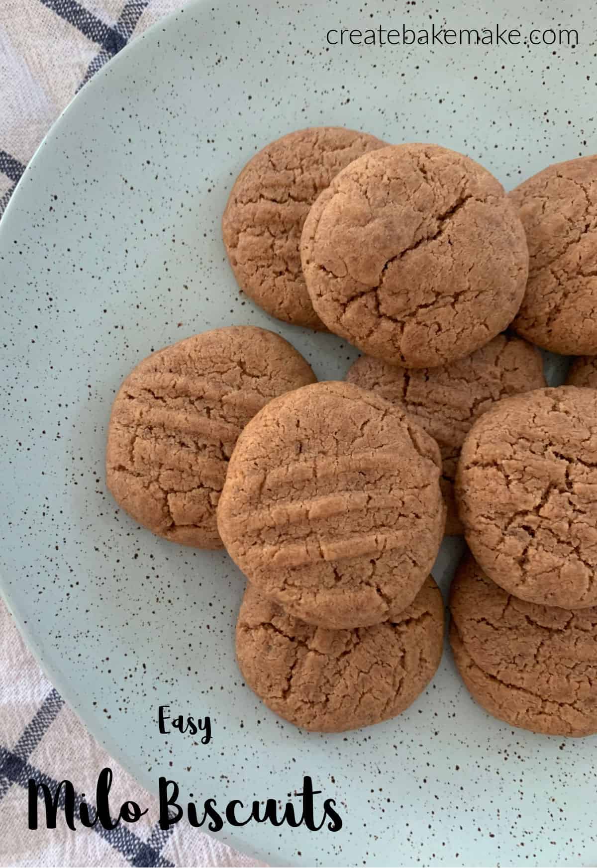 Easy Milo Biscuits - Create Bake Make
