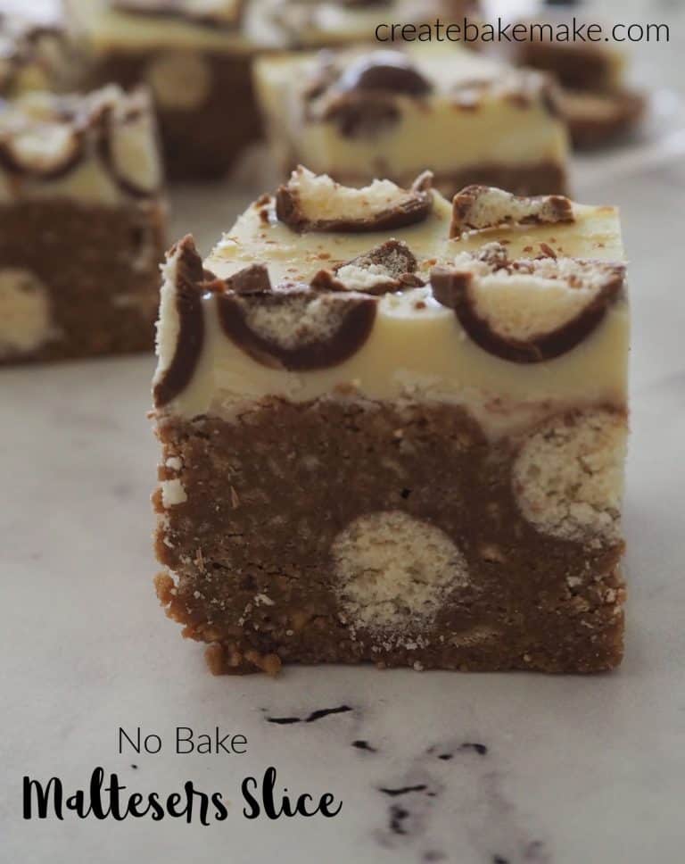 No Bake Malteser Slice - Create Bake Make
