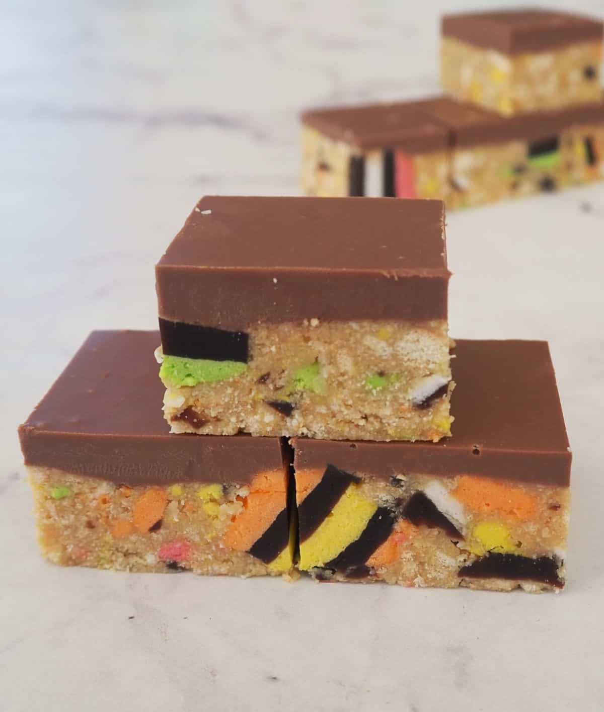 Licorice Allsort Slice