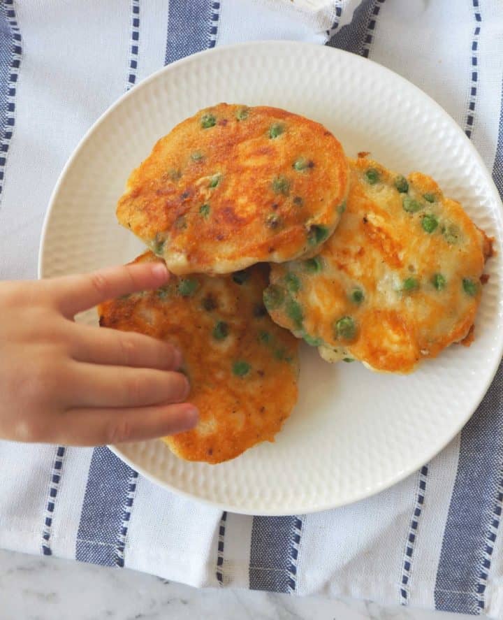 Pea Fritters | With Feta and Parmesan - Create Bake Make