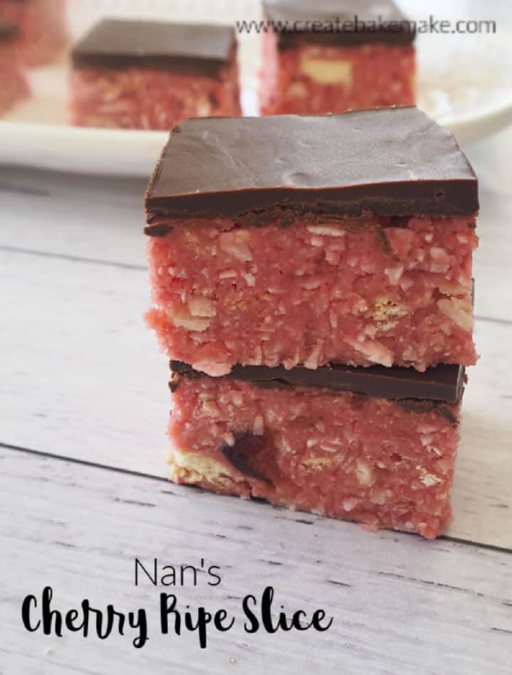 Cherry Ripe Slice - Create Bake Make