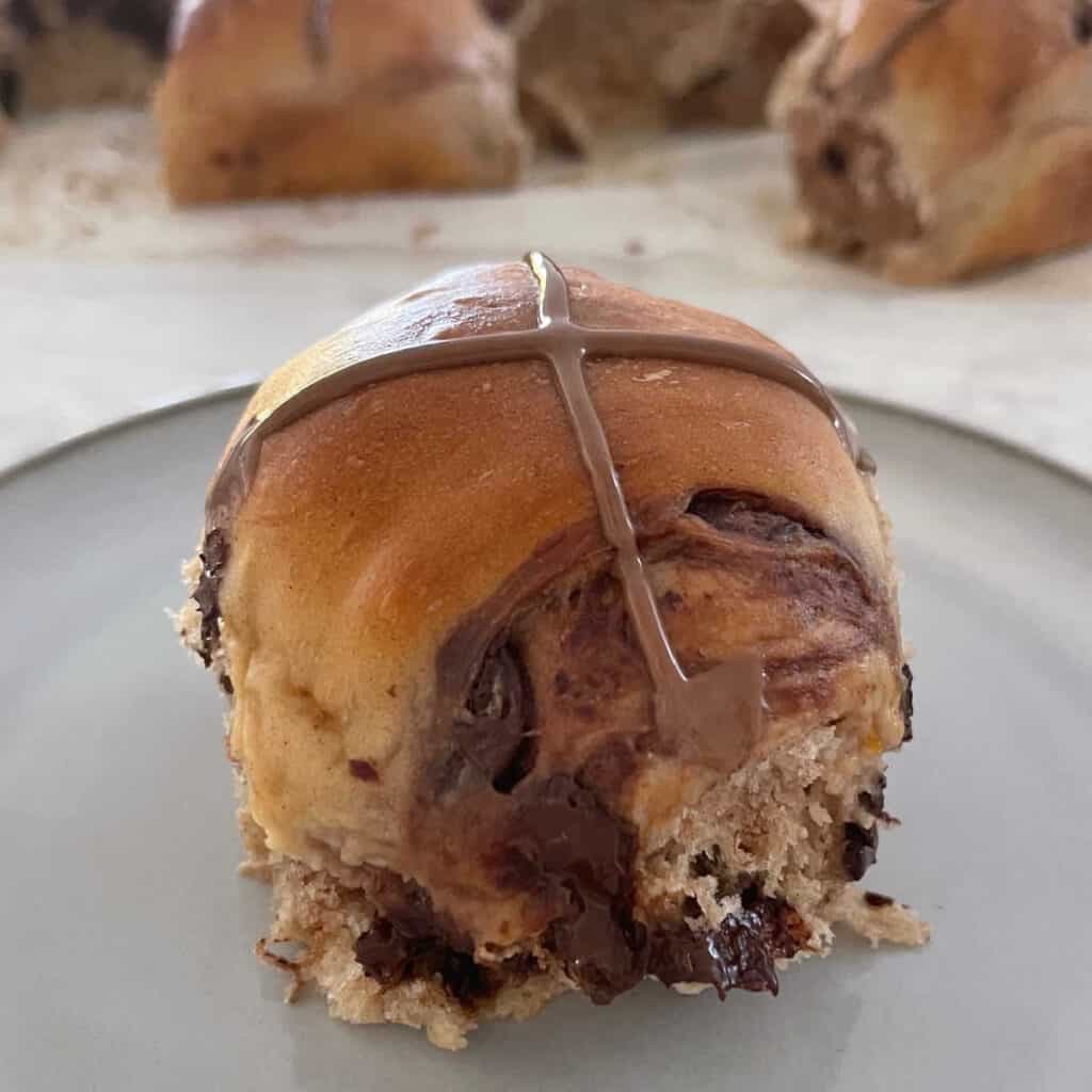 Choc Chip Hot Cross Buns - Create Bake Make