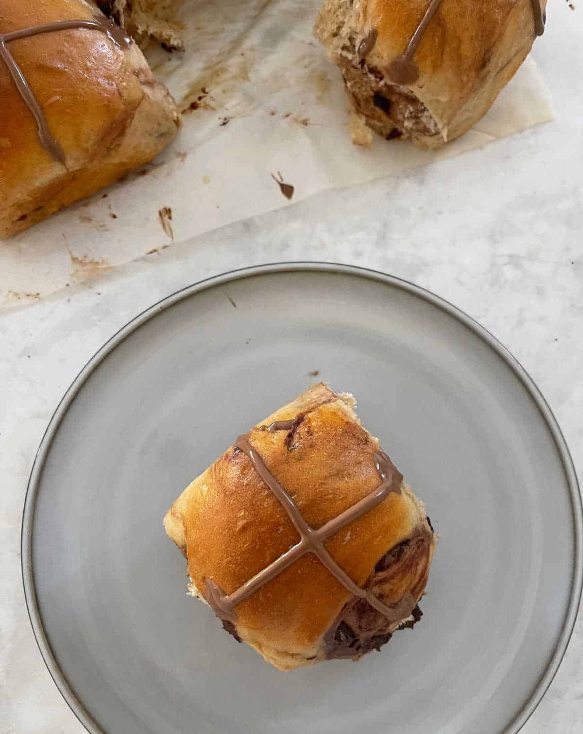 Choc Chip Hot Cross Buns - Create Bake Make