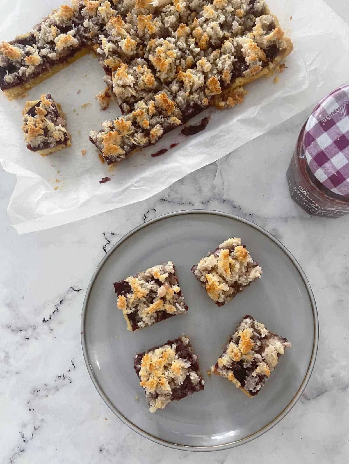 Raspberry Coconut Slice - Create Bake Make