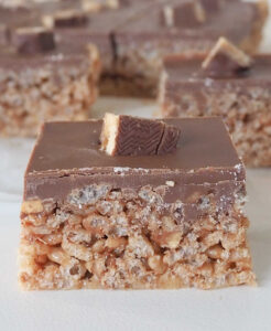 No Bake Snickers Slice Recipe - Create Bake Make