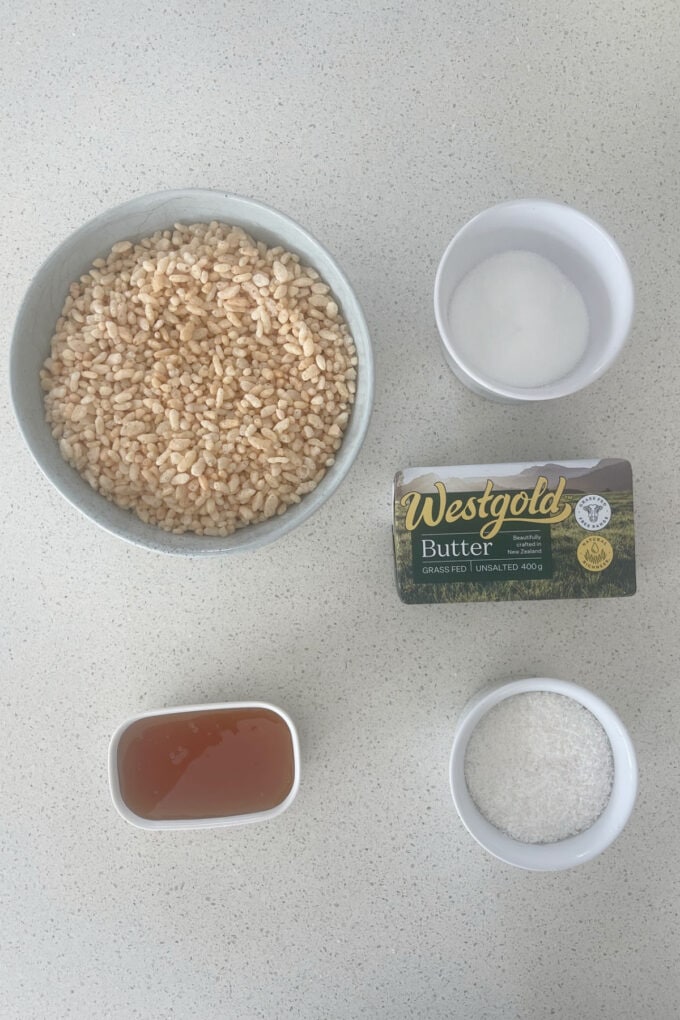 Honey Rice Bubble Slice - Create Bake Make