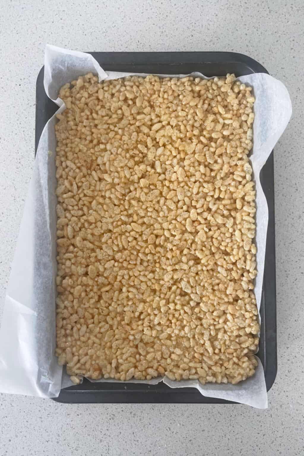 Honey Rice Bubble Slice - Create Bake Make